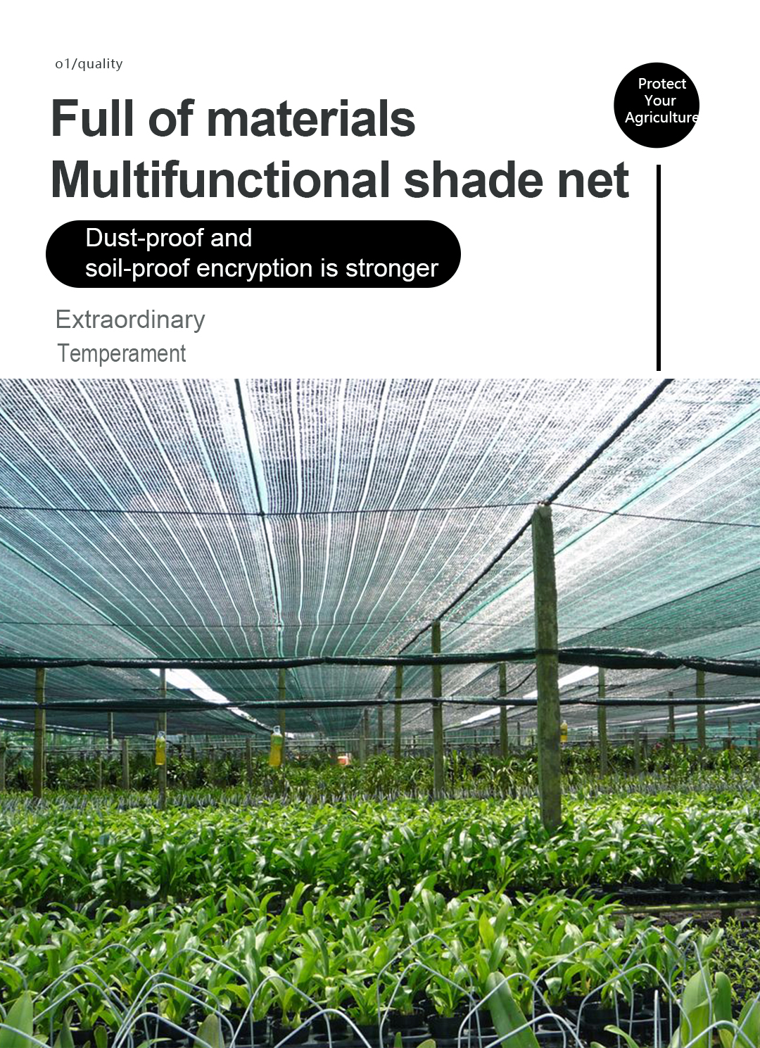 HDPE Sun Shade Net Mesh Plastic Agricultural Shade Net from China manufacturer - 100% HDPE ...