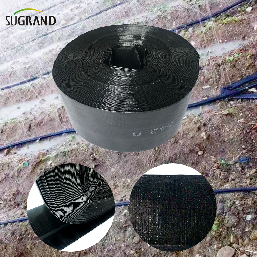 180GSM Black Irrigation Lay Flat Pipe PE Water Spraying
